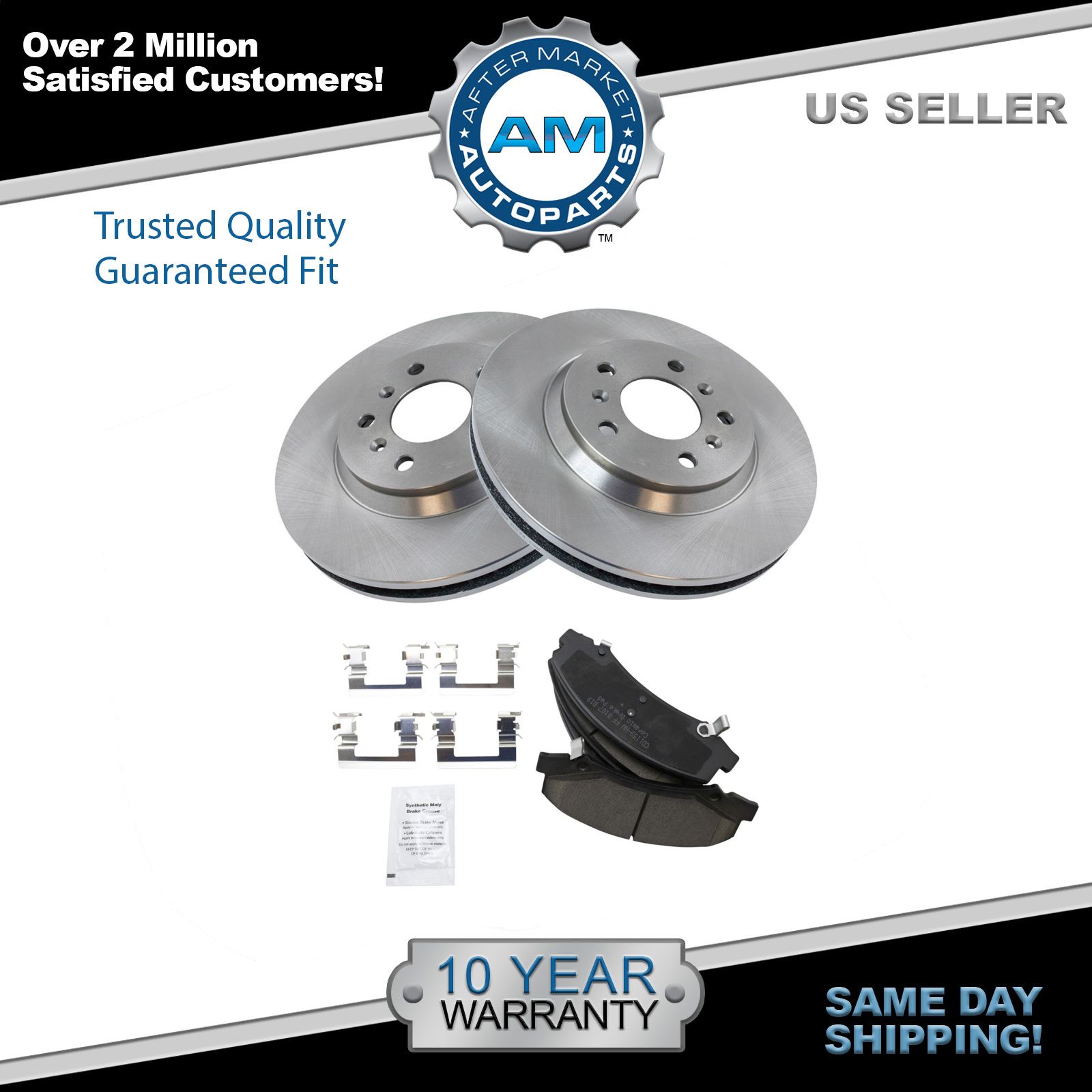 Front Ceramic Brake Pads & Rotors Left & Right Kit for Buick Chevy | eBay
