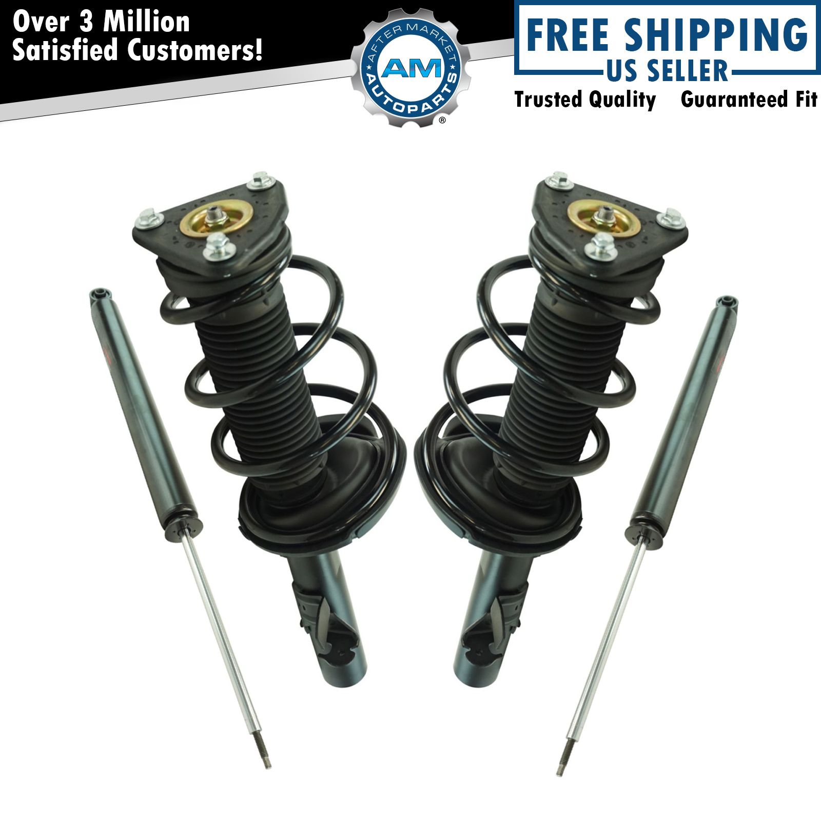 Front Rear Complete Quick Loaded Strut Spring Assembly Shock Absorber