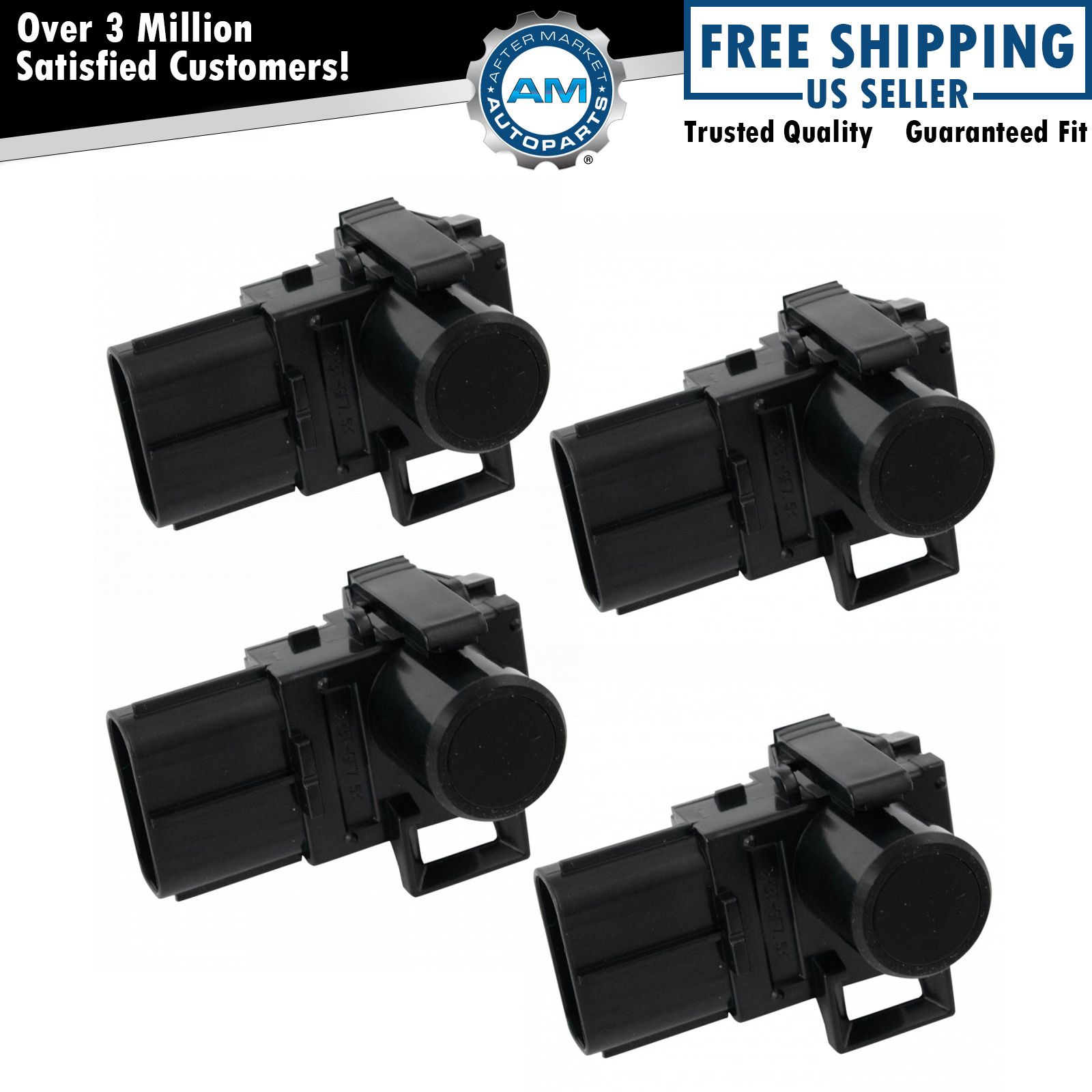 4 Piece Rear Bumper Parking Assist Object Distance Sensor Kit for ...