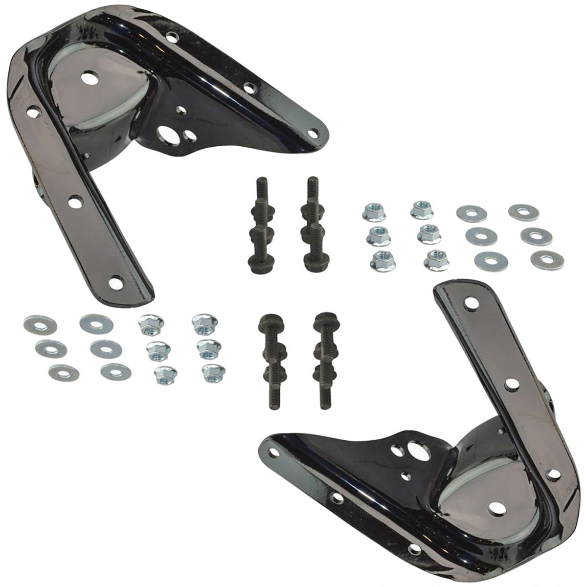 Rear Leaf Spring Suspension Shackle Bracket Kit Set Pair For Chevy Gmc