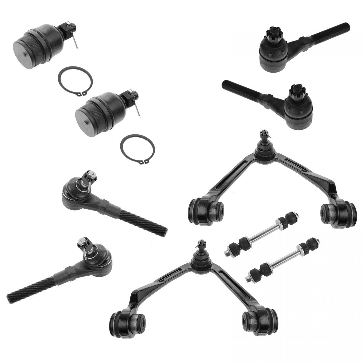 10 Piece Kit Control Arm Ball Joint Tie Rod Sway Bar Link LH RH for ...