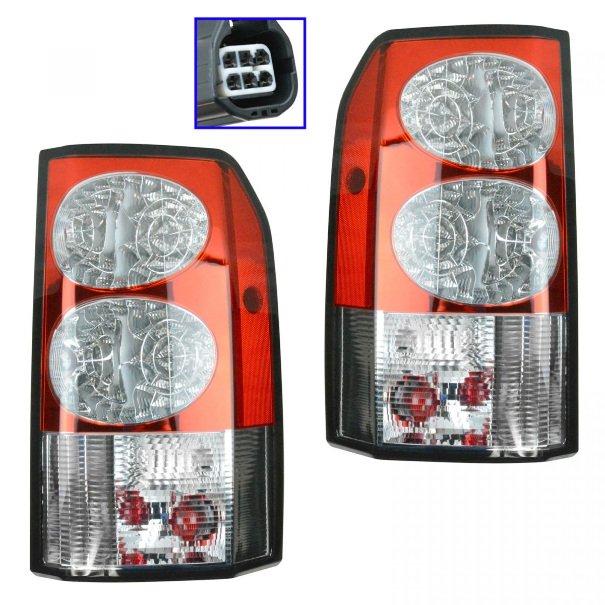 Tail Lamp Taillight Assembly Left Right Pair Set of 2 for Land Rover ...