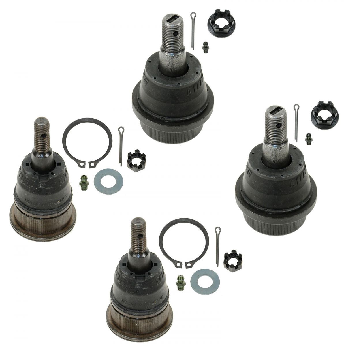 MOOG K6693 K6696 Front Upper Lower Ball Joint Suspension Kit Set 4pc ...