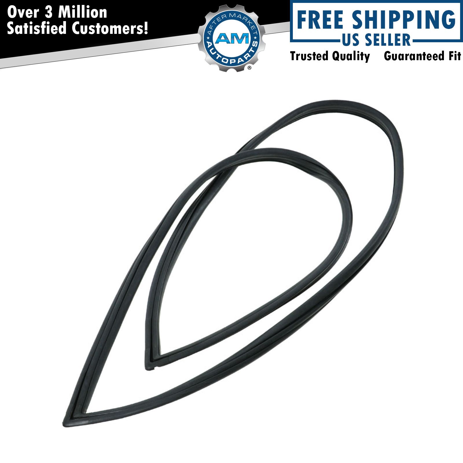 Fixed Rear Glass Weatherstrip with Lock Strip Provision for Chevy C/K R ...